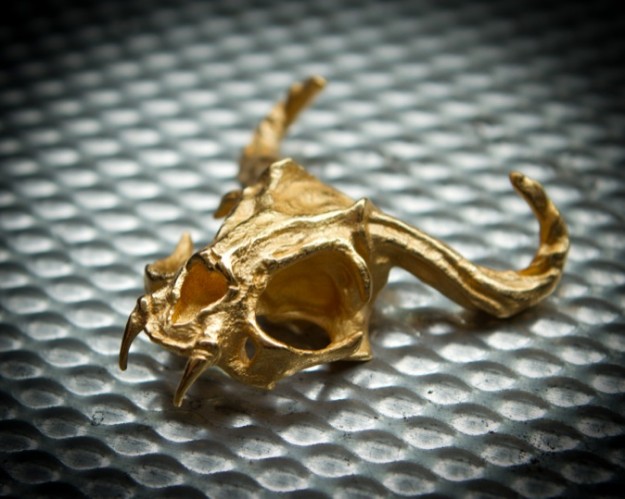 3D Printing Mythical Beasts : The Cat Skull with Antelope Horns ...