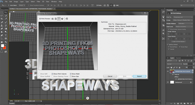 3D Print Your Next Masterpiece with Adobe Photoshop & Shapeways ...