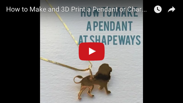How to Make and 3D Print a Pendant in 5 Minutes - Shapeways Blog