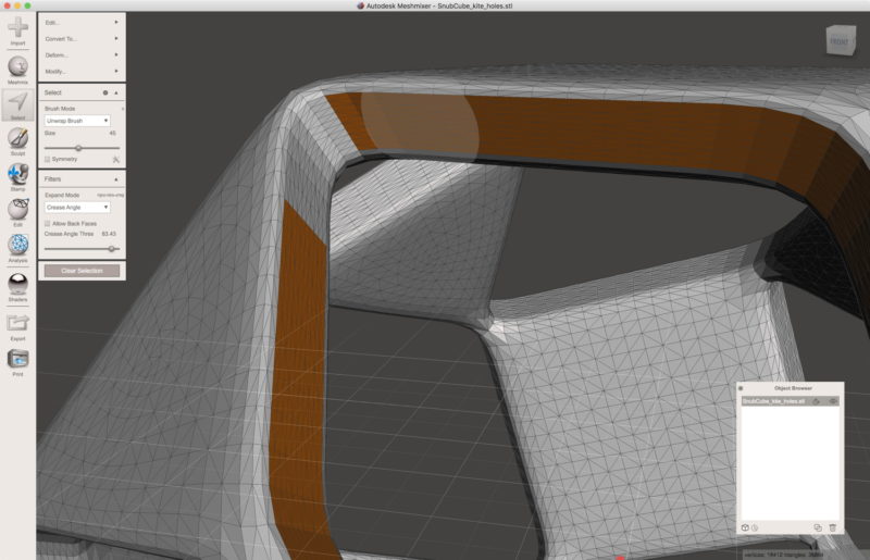 Targeted Thickening with Meshmixer - mathgrrl